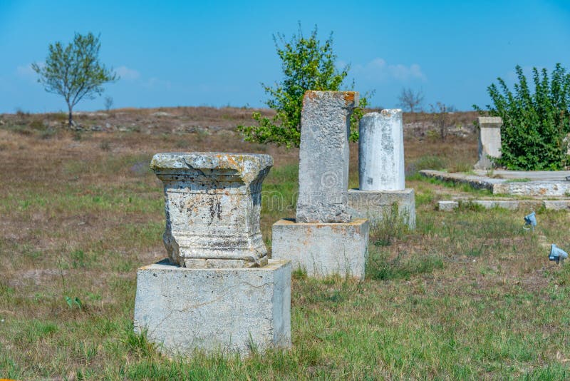 The Ancient City of Histria in Romania Stock Photo - Image of town ...
