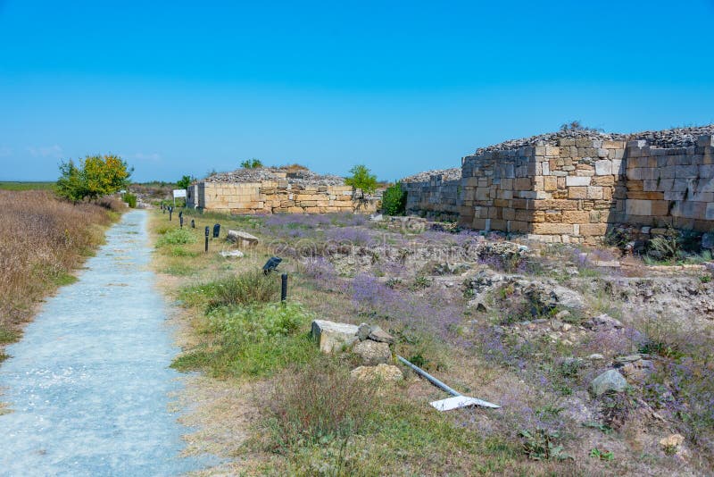 The Ancient City of Histria in Romania Stock Photo - Image of scenic ...