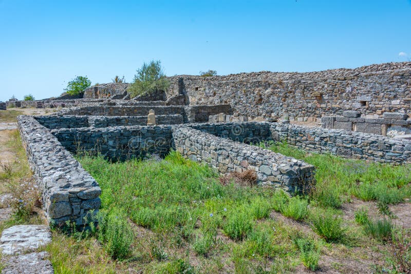 The Ancient City of Histria in Romania Stock Image - Image of building ...