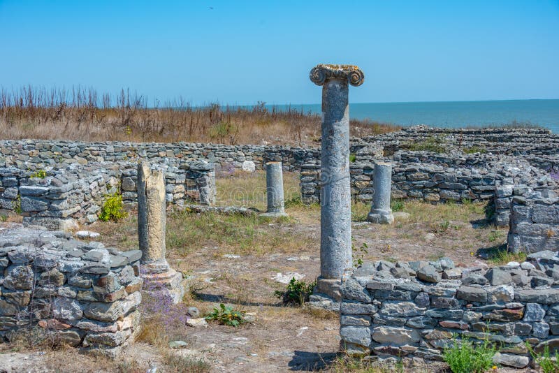 The Ancient City of Histria in Romania Stock Photo - Image of scenic ...