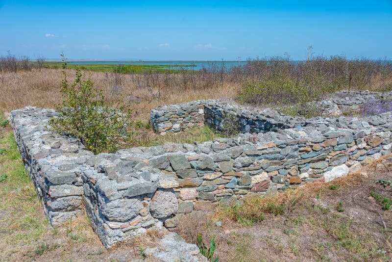 The Ancient City of Histria in Romania Stock Image - Image of empire ...