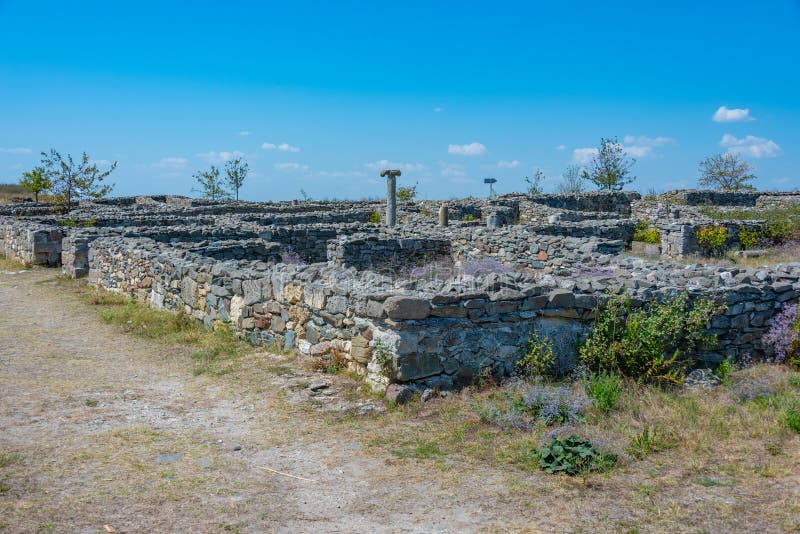 The Ancient City of Histria in Romania Stock Photo - Image of ...