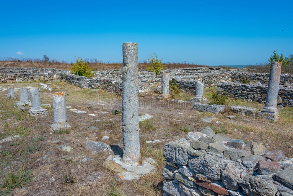 The Ancient City of Histria in Romania Stock Image - Image of city ...