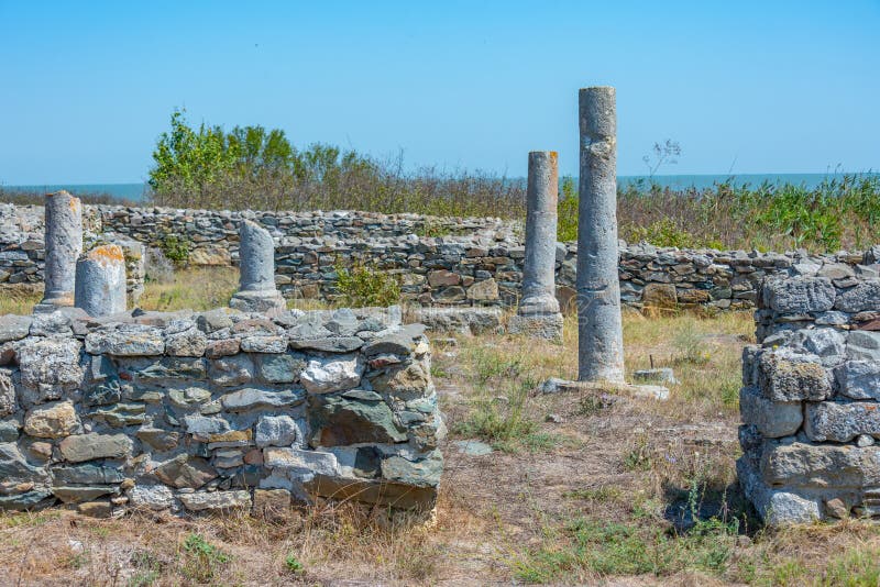 The Ancient City of Histria in Romania Stock Image - Image of danube ...
