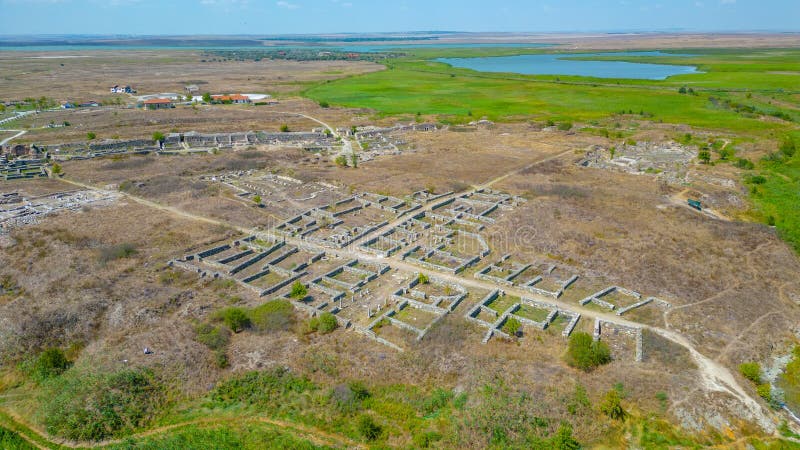 The Ancient City of Histria in Romania Stock Photo - Image of ...