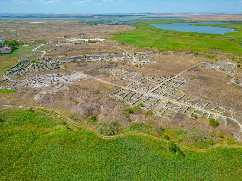 The Ancient City of Histria in Romania Stock Photo - Image of landmark ...