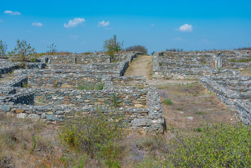 The Ancient City of Histria in Romania Stock Image - Image of scenic ...