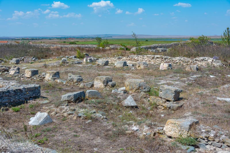 The Ancient City of Histria in Romania Stock Photo - Image of fortress ...
