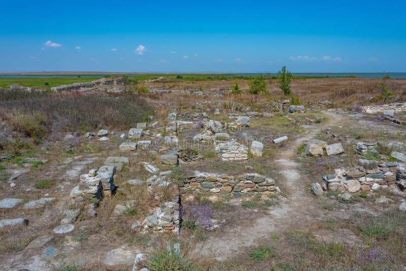 The Ancient City of Histria in Romania Stock Image - Image of scenery ...