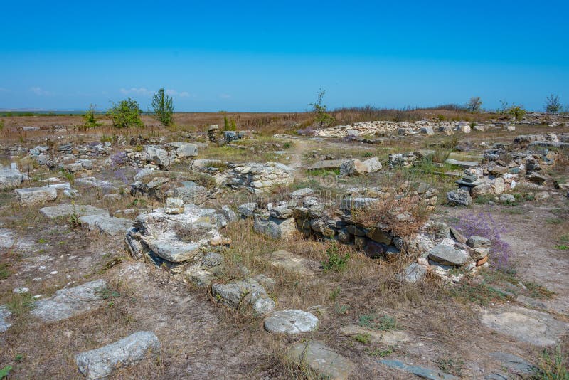 The Ancient City of Histria in Romania Stock Image - Image of ...