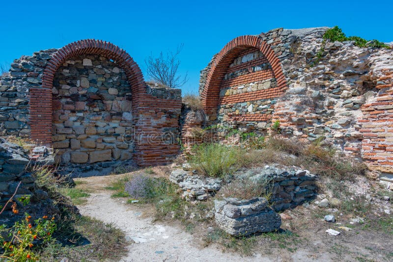 The Ancient City of Histria in Romania Stock Photo - Image of town ...
