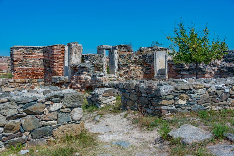 The Ancient City of Histria in Romania Stock Image - Image of roman ...