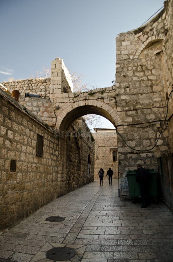 Ancient city of Jerusalem editorial stock photo. Image of landmark ...