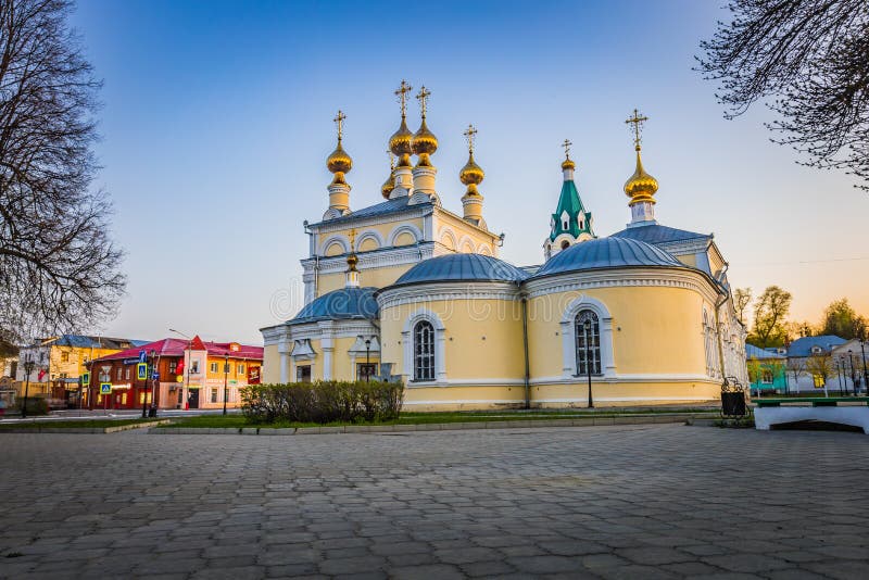 The ancient city of Murom stock photo. Image of cathedral - 251546578