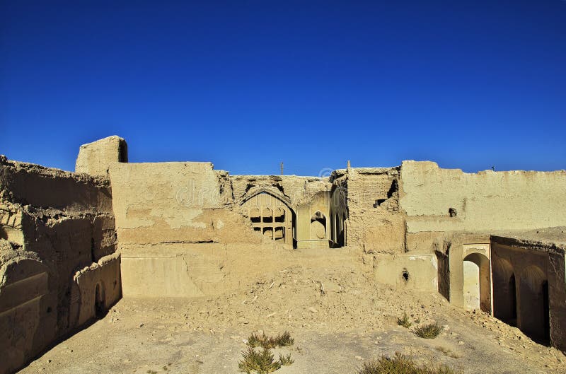 Ruins of Ancient City Nain in Iran Stock Image - Image of architecture ...