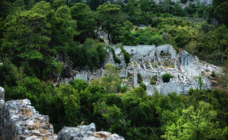 The Ancient City of Olympos is One of the Attractions of Turkey. Stock ...