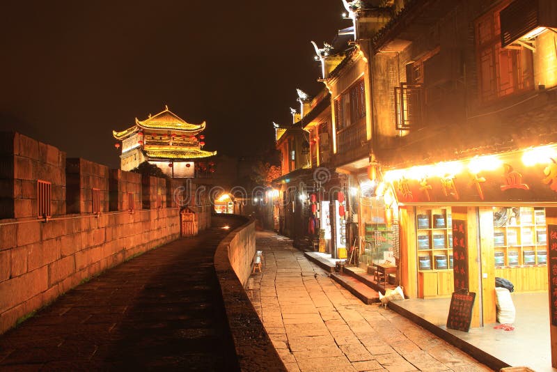 The Ancient City of Phoenix Editorial Stock Image - Image of fenghuang ...