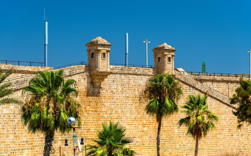 Ancient City Walls of Acre - Israel Stock Photo - Image of acre ...