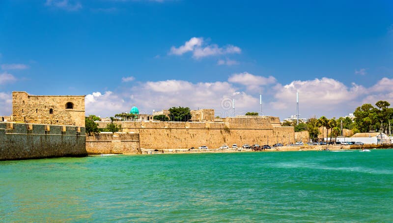Ancient City Walls of Acre - Israel Stock Image - Image of medieval ...