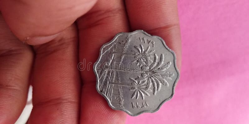 An Ancient Civilization Coin with a Palm Tree on it Stock Image - Image ...