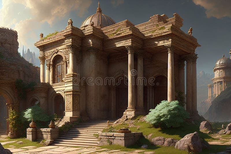 Ancient Civilization.generative Ai Stock Illustration - Illustration of ...