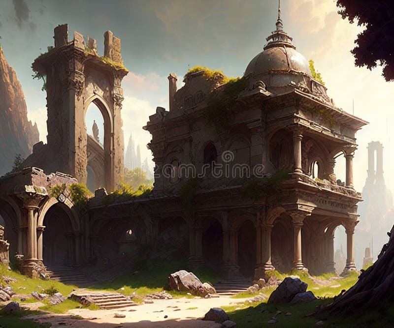 Ancient Civilization.generative Ai Stock Illustration - Illustration of ...