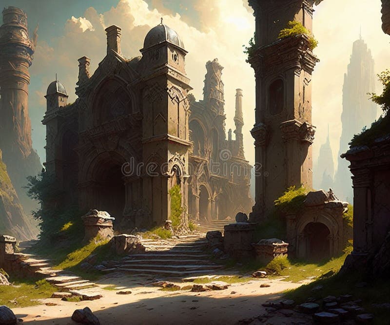 Ancient Civilization.generative Ai Stock Illustration - Illustration of ...