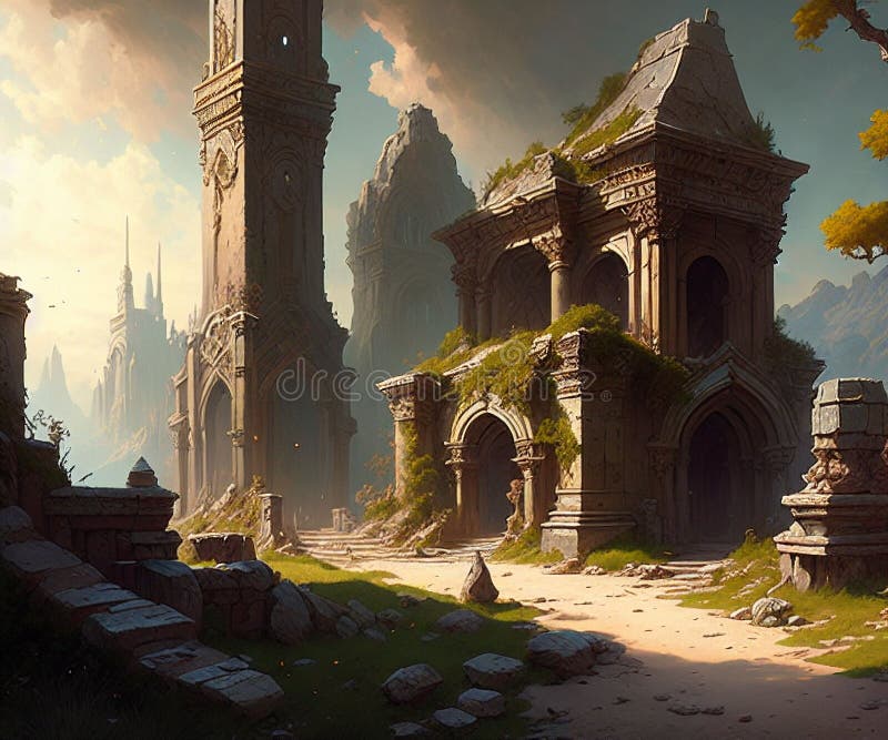 Ancient Civilization.generative Ai Stock Illustration - Illustration of ...