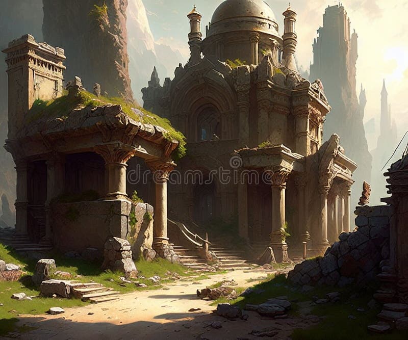 Ancient Civilization.generative Ai Stock Illustration - Illustration of ...