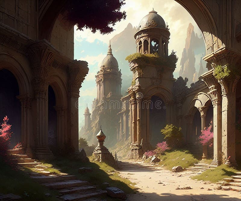 Ancient Civilization.generative Ai Stock Illustration - Illustration of ...