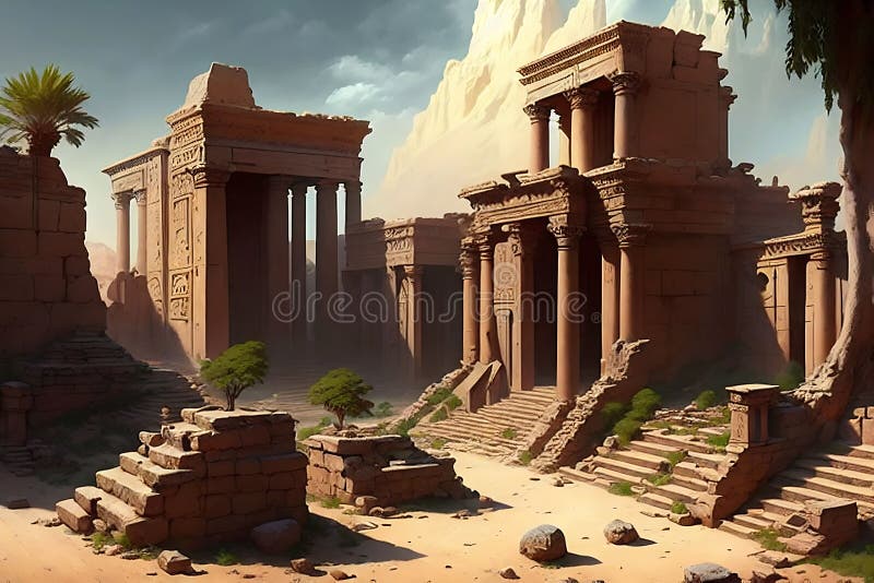 Ancient Civilization.generative Ai Stock Illustration - Illustration of ...