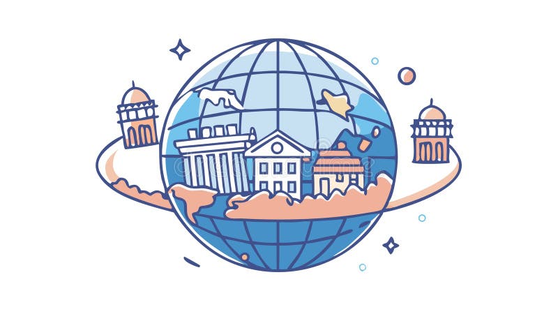 Ancient Civilizations and World Heritage, Historical Landmarks, Vector ...