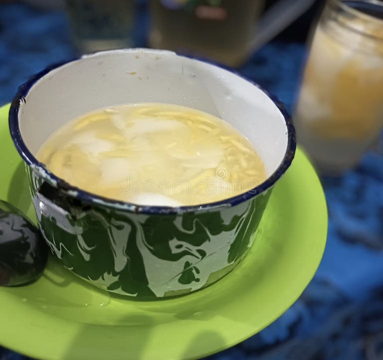 Ancient Classic Pan Filled with Coconut Water and Melon in Java ...