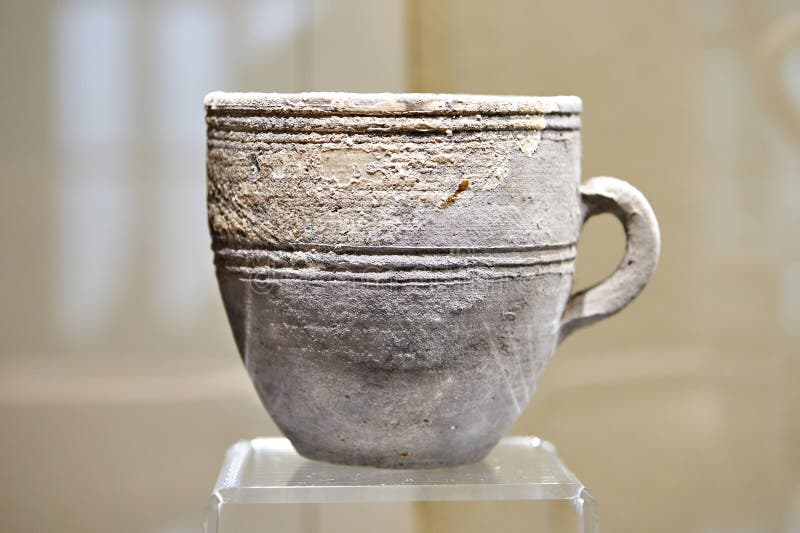 Ancient clay cup stock image. Image of pottery, skill - 333339245