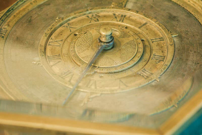 Antique Clock with Roman Numerals Stock Image - Image of ideas, antique ...