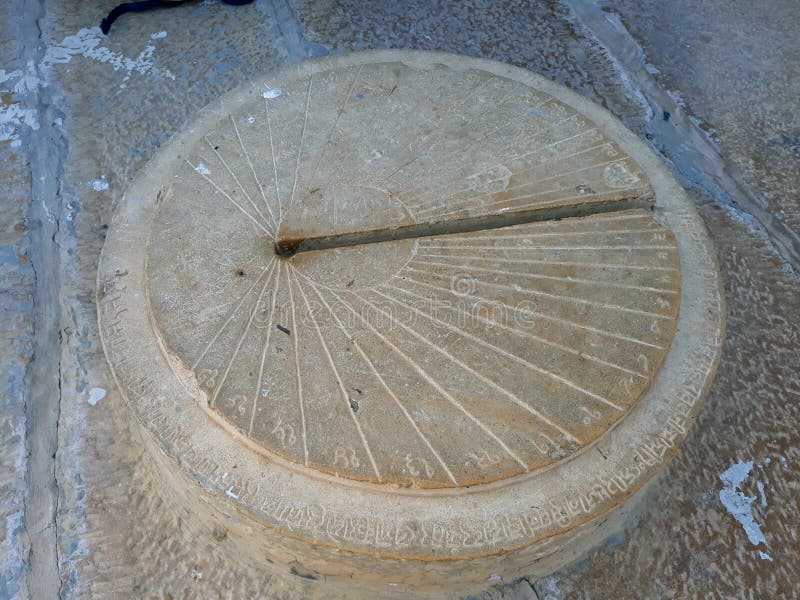 Ancient Clock Jaiselmer India Time Stock Photo - Image of india, time ...
