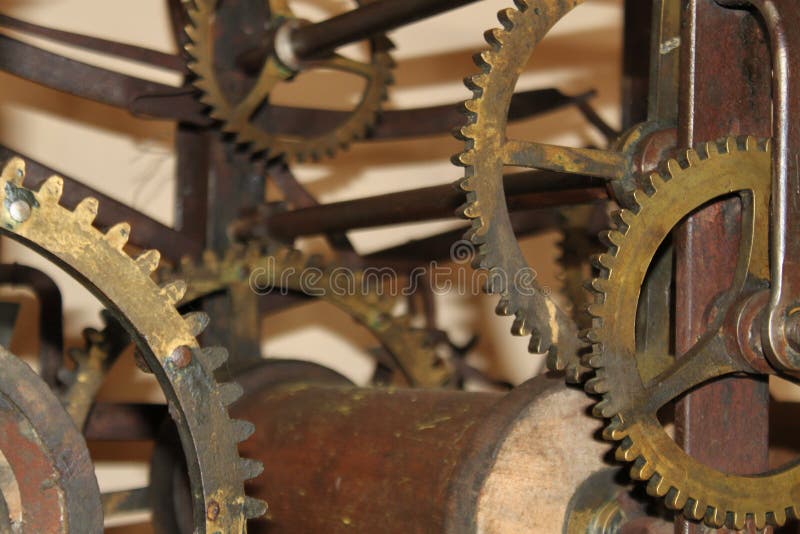 Old clock machine stock image. Image of micro, circle, balance - 304257