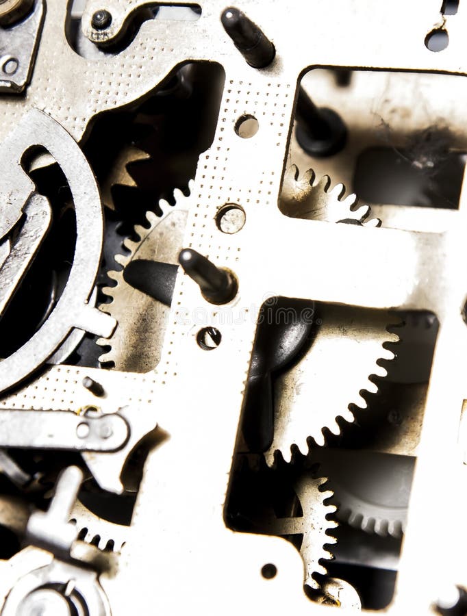 Ancient clock mechanism stock image. Image of mechanics - 108815115