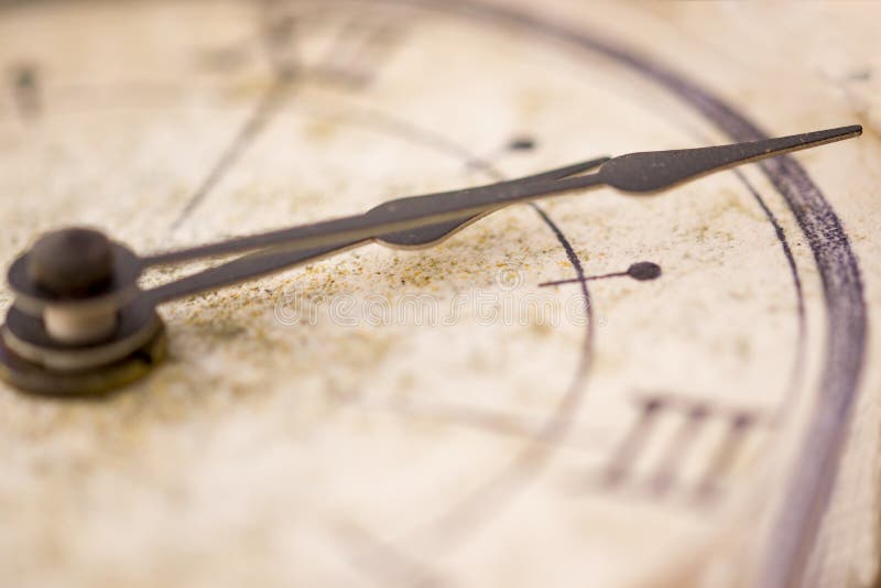 Ancient Clock for a Time Concept Stock Image - Image of clocks, minutes ...