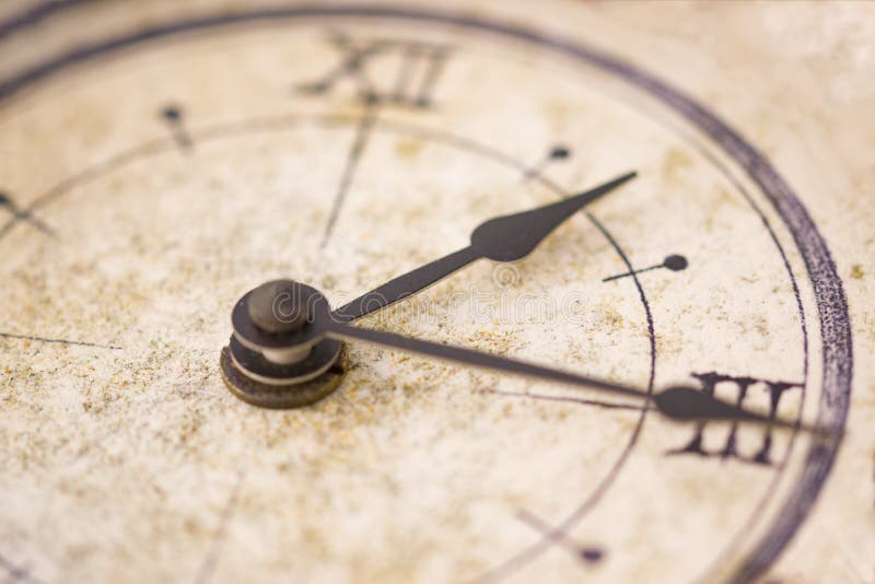 Ancient Clock for a Time Concept Stock Photo - Image of watch, times ...