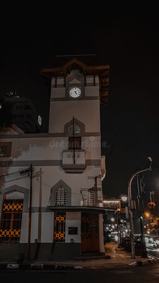Ancient clock tower editorial stock image. Image of architecture ...