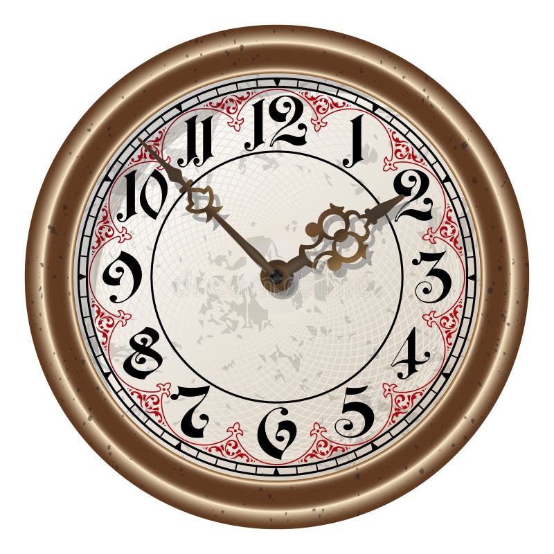 Ancient clock vector stock vector. Illustration of instrument - 65733198