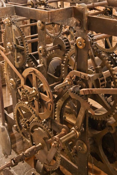 Ancient clockwork stock photo. Image of bronze, tower - 24398548