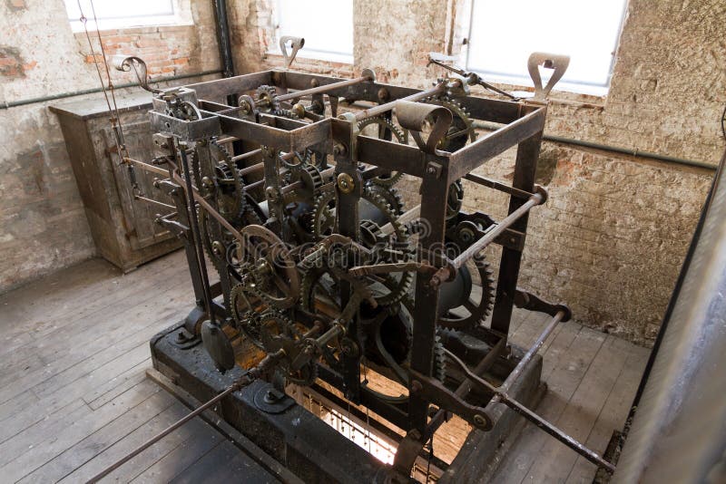 Ancient clockwork stock image. Image of iron, inside - 26790429