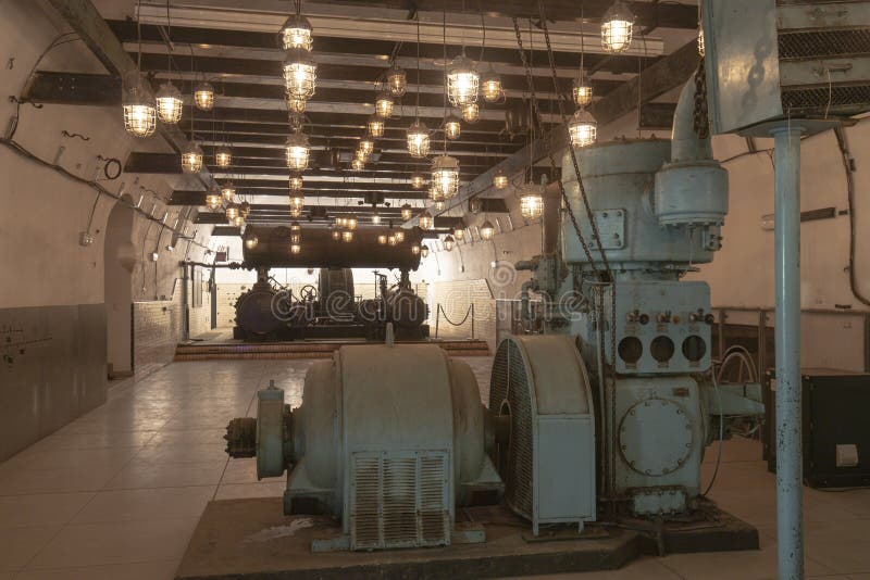 Ancient Coal Mine Guido in Zabrze - Pumps Stock Photo - Image of guido ...