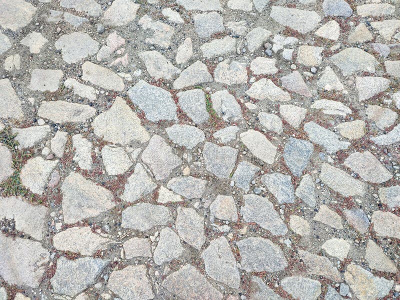 Ancient Cobblestone Pavement Road or Pathway Texture Stock Image ...