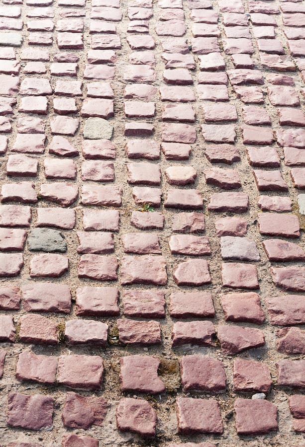 Ancient Cobblestone Walkway and Steps among Building in Santorini ...