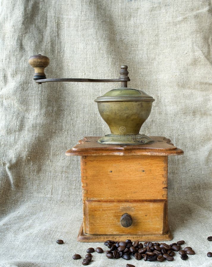 Ancient coffee grinder stock photo. Image of background - 23111674