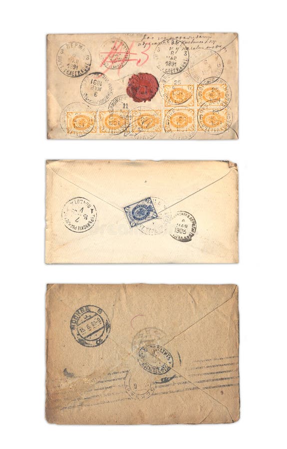 Old Used United States Envelopes Editorial Photography - Image of mail ...