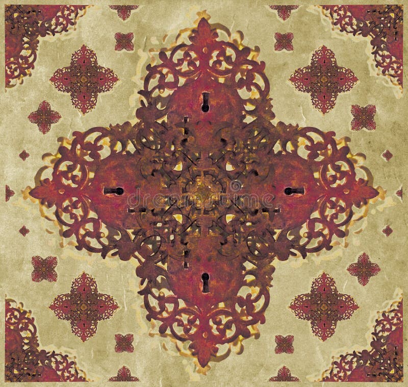 Ancient Colorful Artwork stock photo. Image of decorative - 41364252